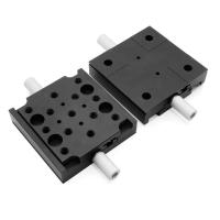 China Double Knob Adjustment Swallowtail Motorized Linear Stage Travel ± 12.5mm for sale