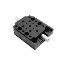 China Double Knob Adjustment Swallowtail Motorized Linear Stage Travel ± 12.5mm for sale