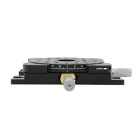China Dual Axis Linear Displacement Manual Stage With Rotating Platform And Perforated Top Plate for sale