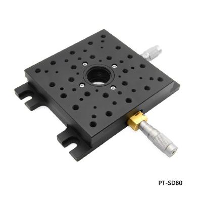 China Dual Axis 13mm Travel Xy Manual Stage Linear Displacement For Optical Microscopy for sale