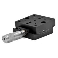 China Small Angle Adjustment Manual Goniometer Stage Swallowtail Slider Drive for sale