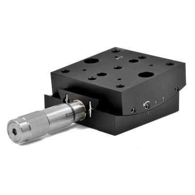 China Small Angle Adjustment Manual Goniometer Stage Swallowtail Slider Drive for sale