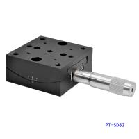 China Small Angle Adjustment Manual Goniometer Stage Swallowtail Slider Drive for sale