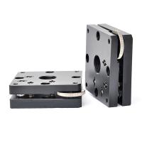 China Manual Horizontal Tilt Dual Axis Fine Adjustment Chamber Positioning Stage for sale