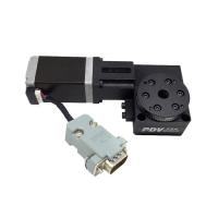 China 30mm Black Miniature Rotation Stage With Grinding Worm Gear Micro Rotation Stage for sale