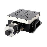 China Adjustable Height Z Axis Motorized Lab Jack 160×160mm Screw Drive for sale