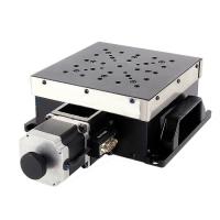 China Adjustable Height Z Axis Motorized Lab Jack 160×160mm Screw Drive for sale