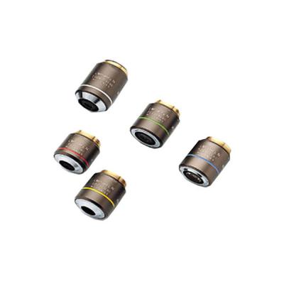 China Biological Half Apochromatic Microscope Objective Lens 5X 10X 20X 50X 100X for sale