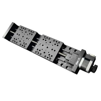 China Double Stage Precision Motorized Linear Stages Electric 50mm Travel for sale