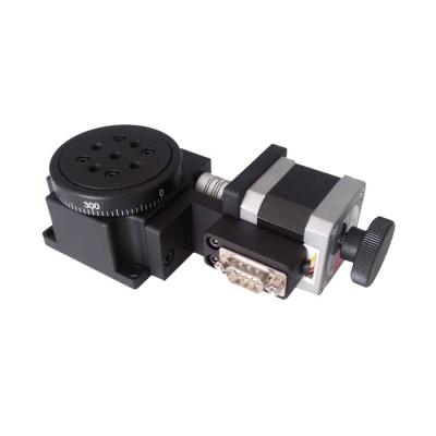 China 90 : 1 Continuous Motorized Rotation Stage Miniature Rotary Stage 60mm for sale