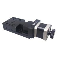 China Black Anodized Ultra Thin Motorized Linear Stage 65mm×65mm Platform for sale
