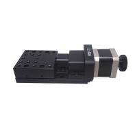 China Black Anodized Ultra Thin Motorized Linear Stage 65mm×65mm Platform for sale