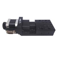 China Black Anodized Ultra Thin Motorized Linear Stage 65mm×65mm Platform for sale