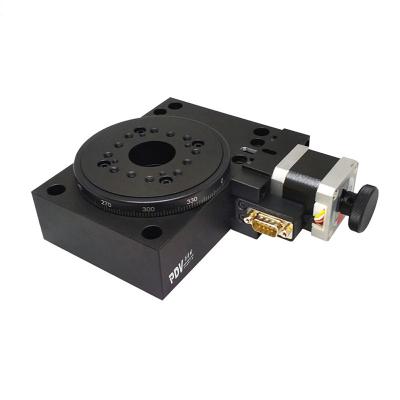 China 100mm Electric Motorized Rotation Stage Worm Gear Durable for sale