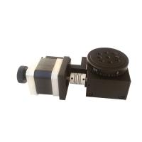 China Multifunction Worm Gear Motorized Rotation Stage For Vacuum for sale