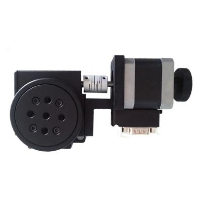 China Multifunction Worm Gear Motorized Rotation Stage For Vacuum for sale