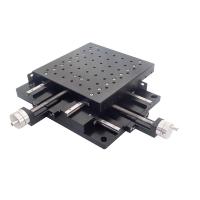 China 200mm×200mm×60mm Manual Linear Stage XY Motion Stage Grinding Screw for sale