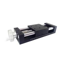China High Strength Aluminum Alloy Manual Linear Stage Black Anodizing for sale