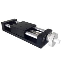 China High Strength Aluminum Alloy Manual Linear Stage Black Anodizing for sale