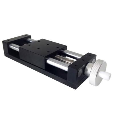 China High Strength Aluminum Alloy Manual Linear Stage Black Anodizing for sale
