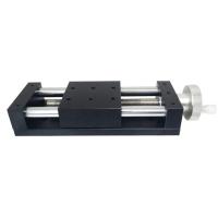 China High Strength Aluminum Alloy Manual Linear Stage Black Anodizing for sale