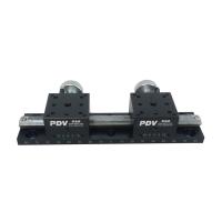 China Gear Double Sliding Block Manual Linear Stage Rack And Pinion Stage 90mm Trip for sale
