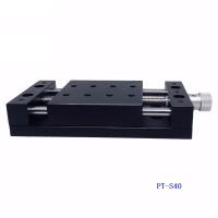 China 40mm / 80mm Travel X Axis Displacment Stage , Manual Linear Stage , Sliding Table for sale