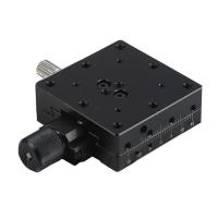 China Dovetail Miniature Manual Sliding Table X Axis Aluminum Alloy for sale