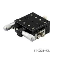 China XY Axis Manual Linear Stage, Manual Displacement Station PT - XY24 - 60 for sale