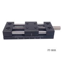 China X Axis 35mm / 65mm / 95mm Travel Manual Linear Stage , Optical Sliding Table for sale