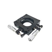 China 100mm×100mm Manual Translation Stage Miniature XY Stage With Central Drive for sale