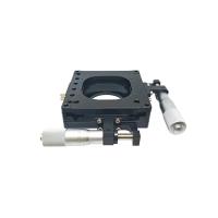 China 100mm×100mm Manual Translation Stage Miniature XY Stage With Central Drive for sale