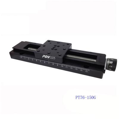 China 75/150mm Travel Manual Linear Stage X Axis Dovetail Guide for sale