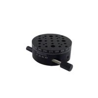 China 360 Degree  Angular Manual Rotation Stage 82mm Diameter Black for sale