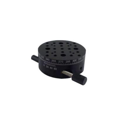 China 360 Degree  Angular Manual Rotation Stage 82mm Diameter Black for sale