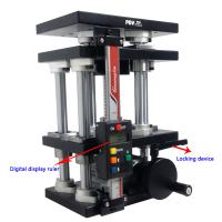 China 10mm Travel Manual Lab Jack Smooth Adjustment With Digital Ruler for sale
