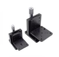 China Vertical Drive Height Adjustment Manual Lab Jack Travel 25mm for sale