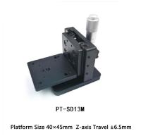 China Vertical Drive Height Adjustment Manual Lab Jack Travel 25mm for sale