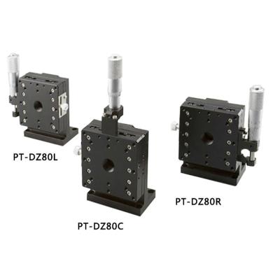 China 80mm * 80mm Manual Lab Jack Cross Roller Guide With Differential Head for sale