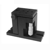 China Micrometer Head Linear Bearing Scissor Lift Work Table 13mm Travel for sale