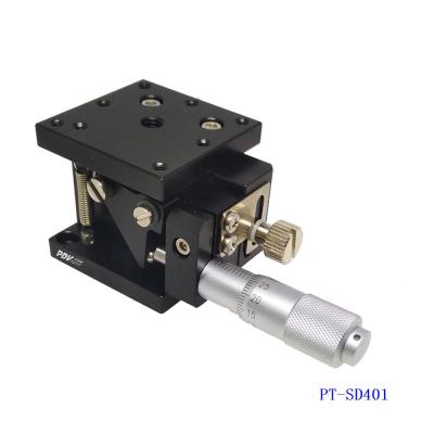 China 10mm Travel Z Axis Manual Scissor Lift Crossed Roller Bearing Differential Head for sale