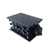 China 140mm×220mm Height Adjustable Z Axis Table Black Anodized for sale