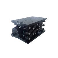 China 140mm×220mm Height Adjustable Z Axis Table Black Anodized for sale
