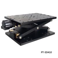 China 165mm×280mm Manual Lab Jack Fine Grinding Lead Screw Drive for sale