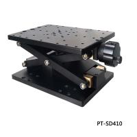 China 165mm×280mm Manual Lab Jack Fine Grinding Lead Screw Drive for sale