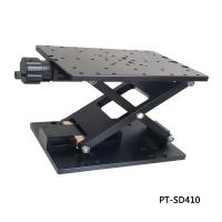 China 165mm×280mm Manual Lab Jack Fine Grinding Lead Screw Drive for sale