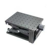 China 210mm×150mm Manual Lab Jack Heavy Duty Anodizing Blackening for sale