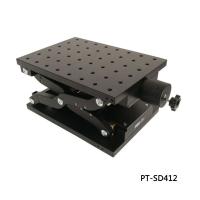 China 210mm×150mm Manual Lab Jack Heavy Duty Anodizing Blackening for sale
