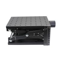 China 210mm×150mm Manual Lab Jack Heavy Duty Anodizing Blackening for sale