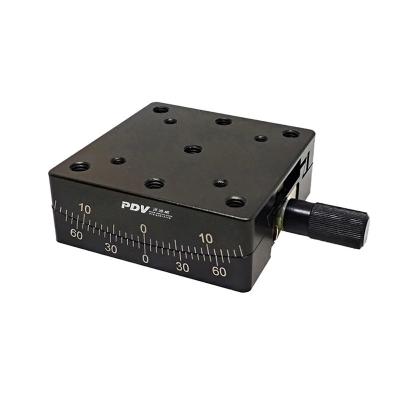 China Dovetail Optical Manual Goniometer Stage Swinging Sliding Table for sale